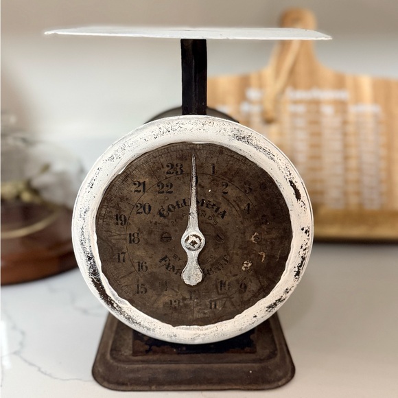 Kitchen | Antique Columbian Kitchen Scale Rustic Farmhouse Dcor | Poshmark